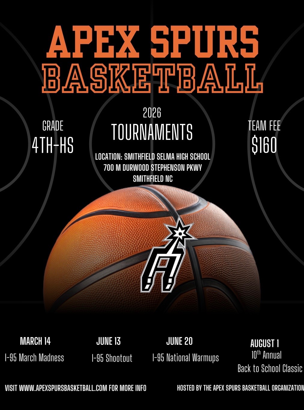 2026 Tournament Schedule | Apex Spurs